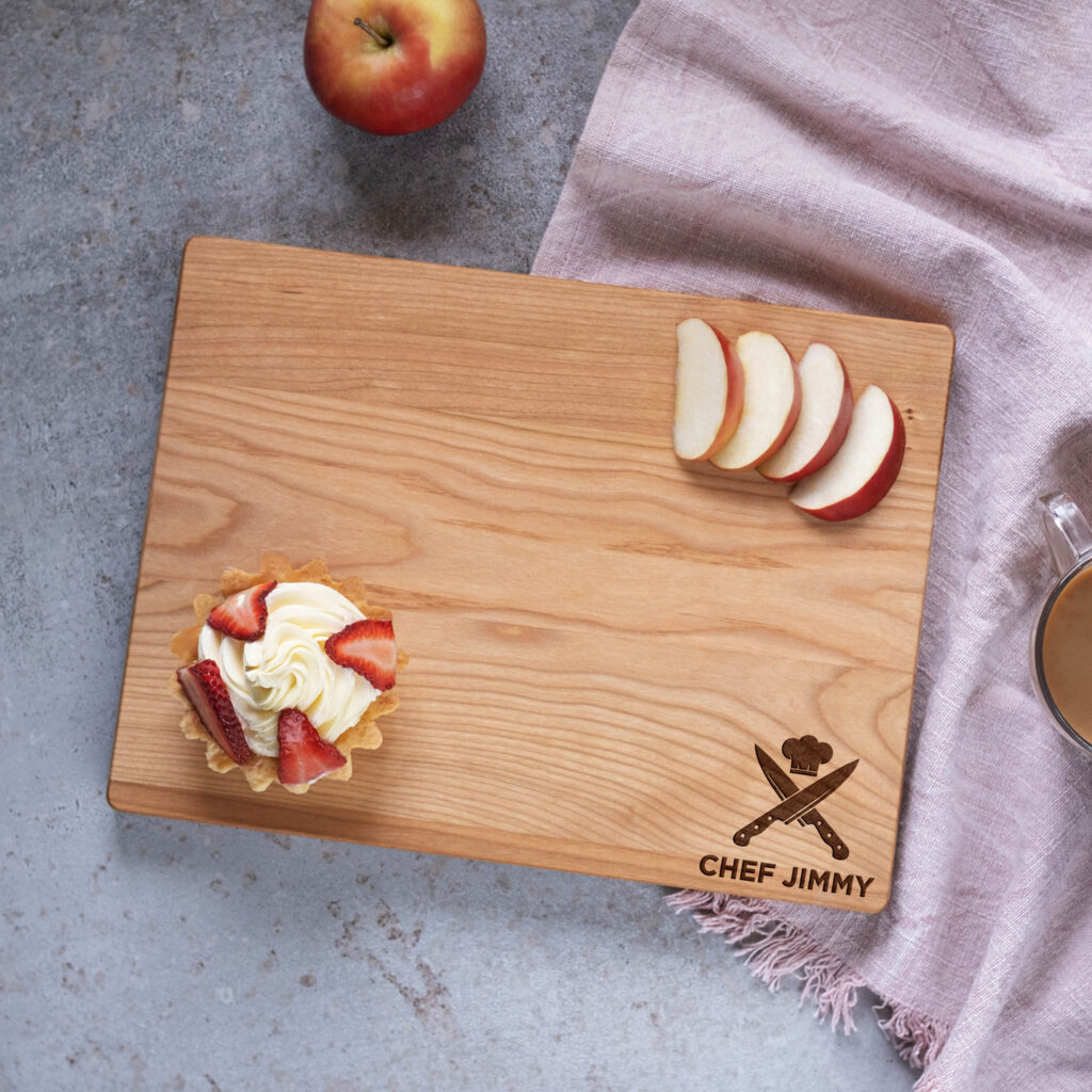 Custom Engraved Chef Cutting Board - Personalized with Chef's Name