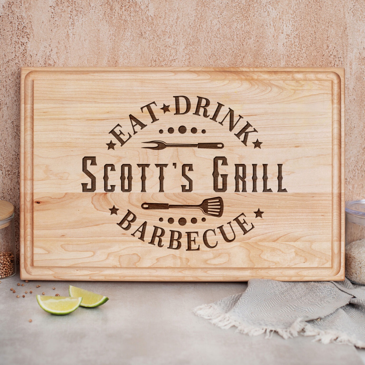 Personalized BBQ | Grill Master | Man Grill Gift Idea - Forest Decor